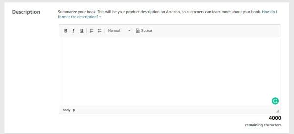 Free Book Description Generator: Amazon, KDP and Goodreads